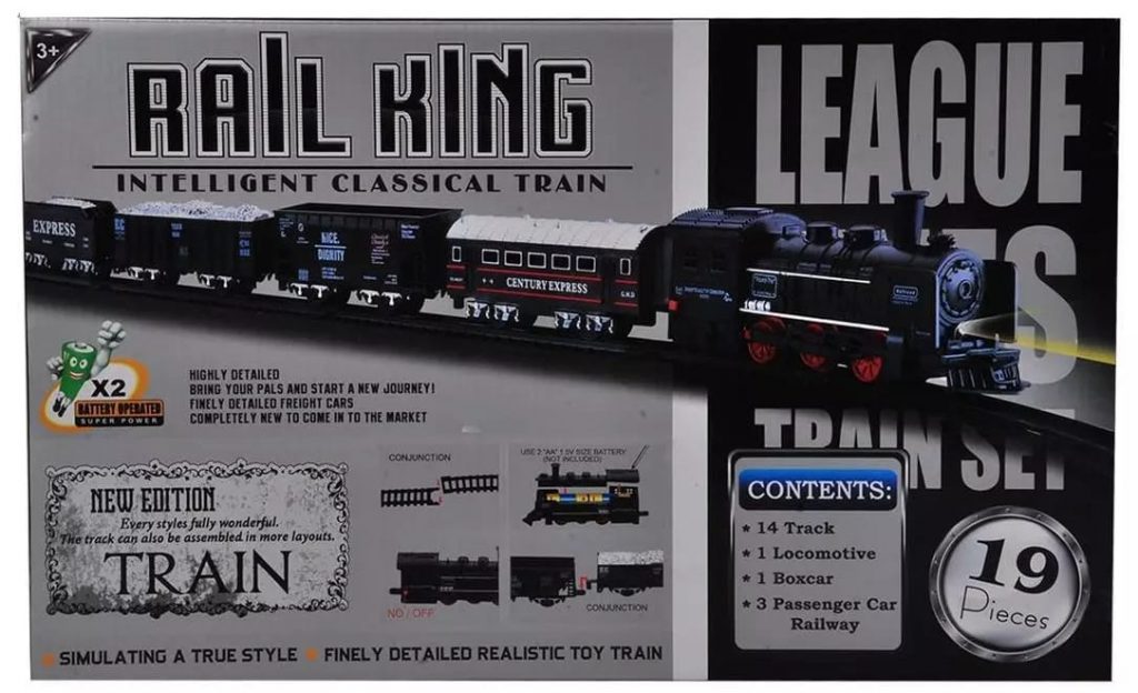 Rail King Intelligent Classic Train Set 19pcs - Khilonay